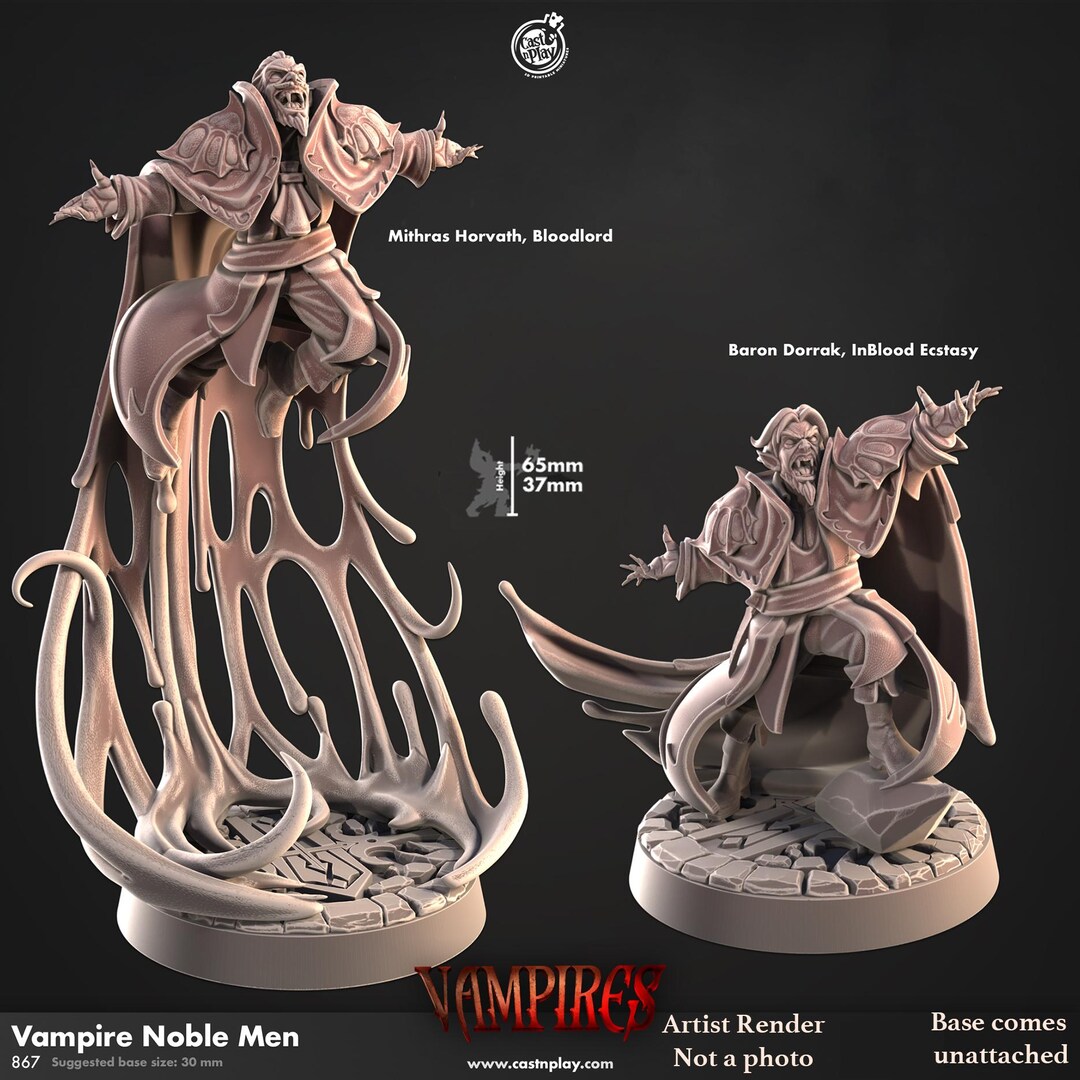 Vampire Noble Men Ancient Vampires Cast N Play Dungeons and Dragons 3d ...
