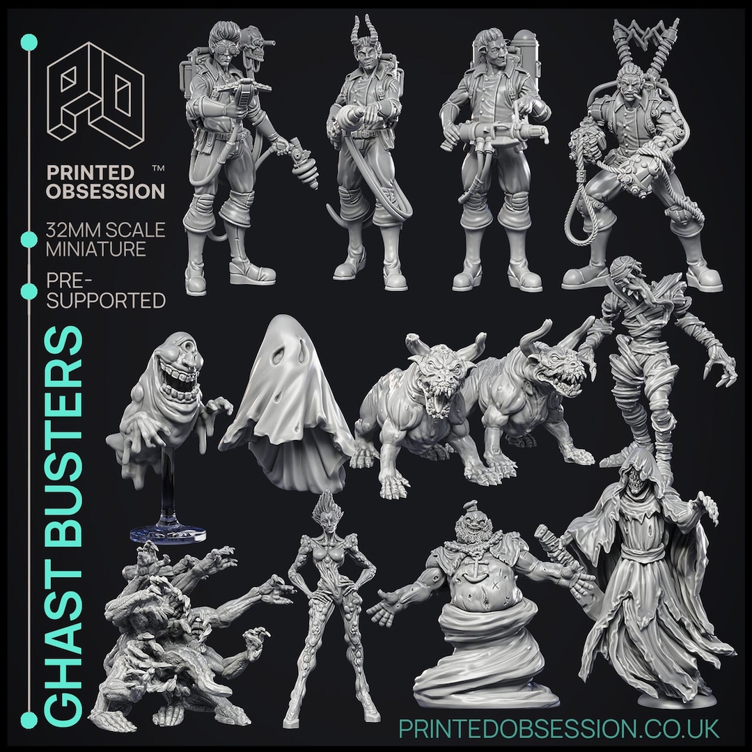 Ghast Busters Complete Set | Printed Obsession | Dnd | Tabletop Gaming ...