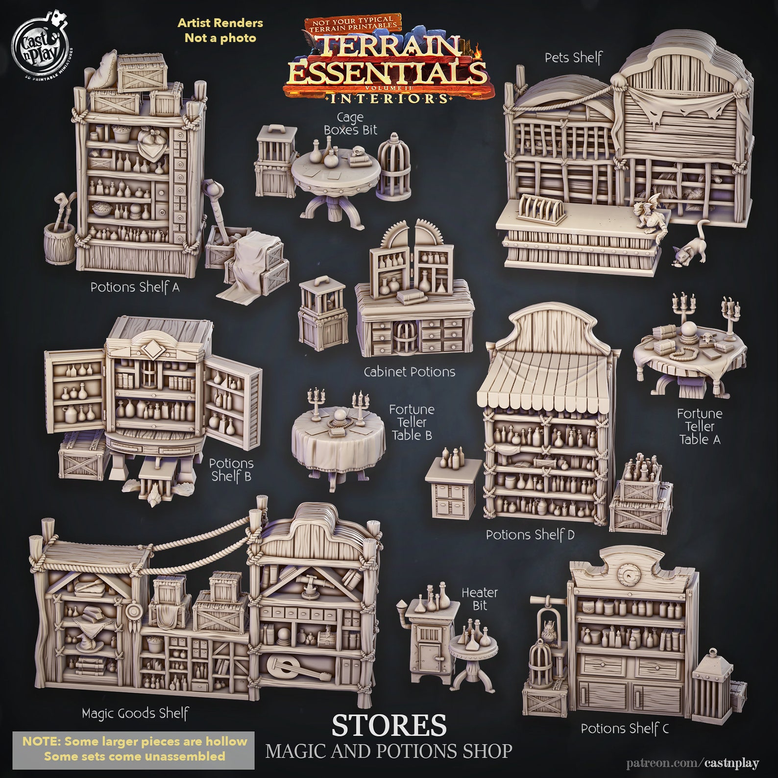 Magic Potions Shop Items | Interior Terrain | Props | Terrain ...