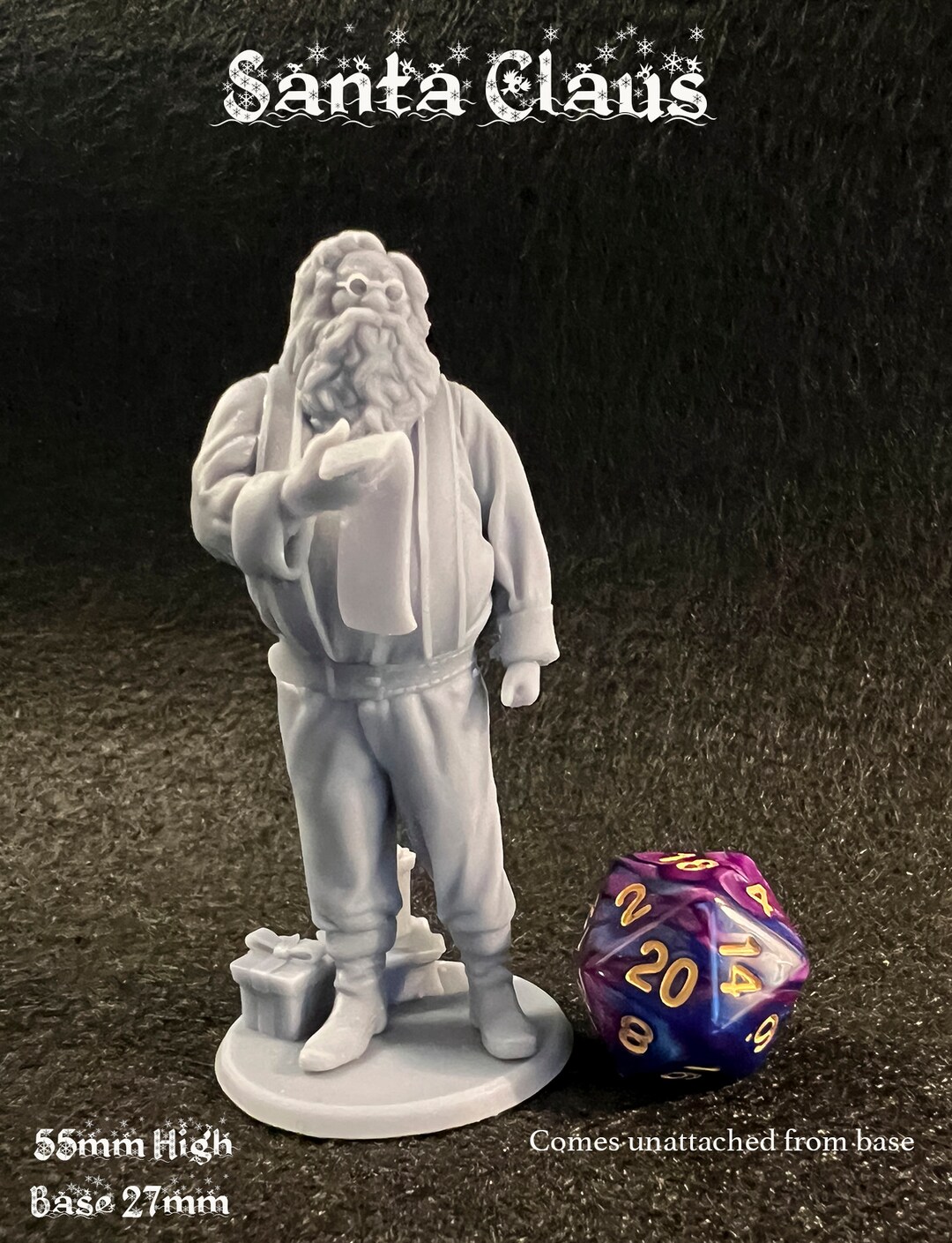 Santa Claus Miniature STL Flix Santa Mini Christmas - Etsy