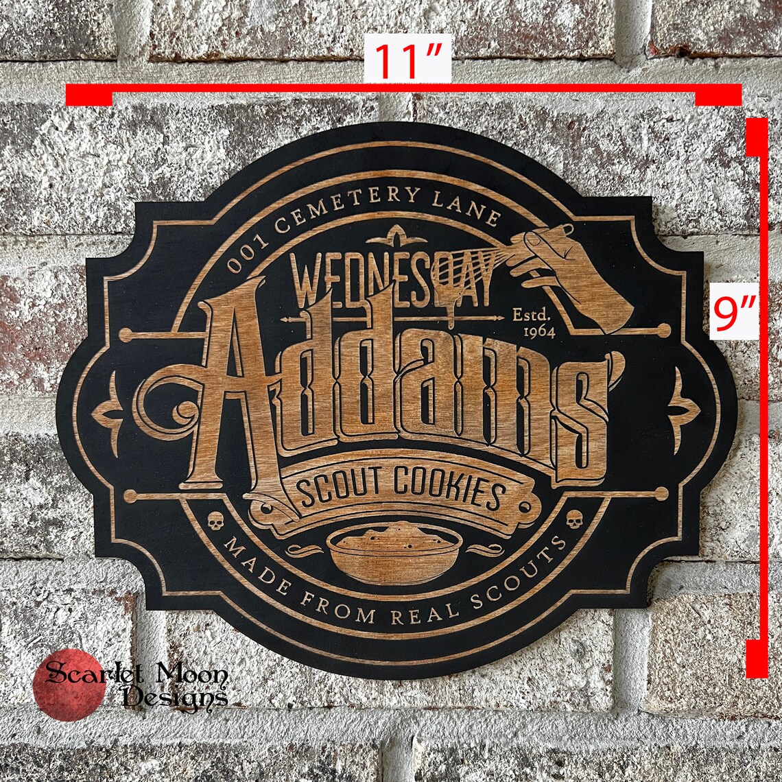 Macabre Cookie Sign Halloween Sign Cookie Sign Kitchen - Etsy