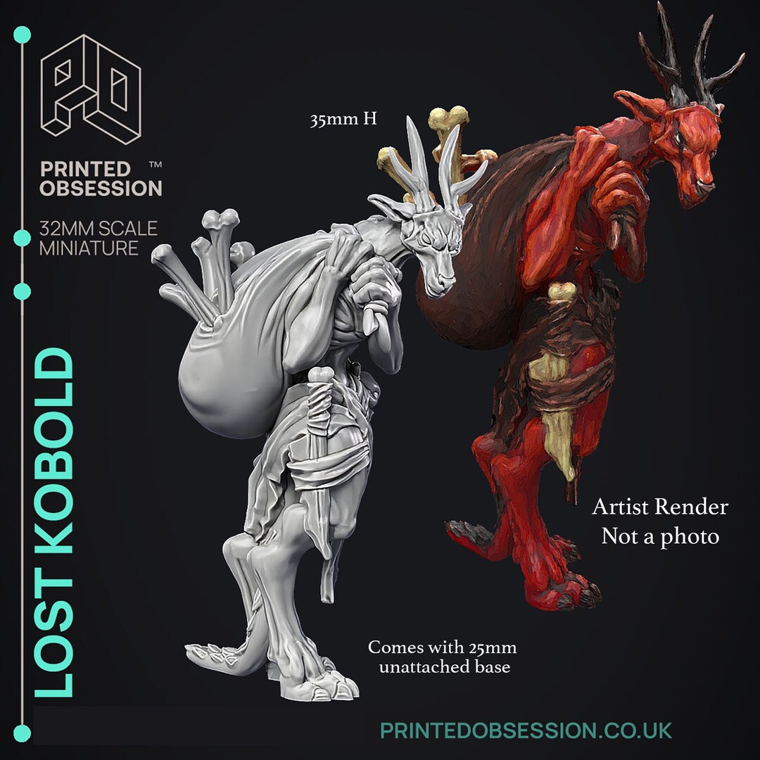 Lost Kobold Were Folk Printed Obsession Dnd and Tabletop - Etsy