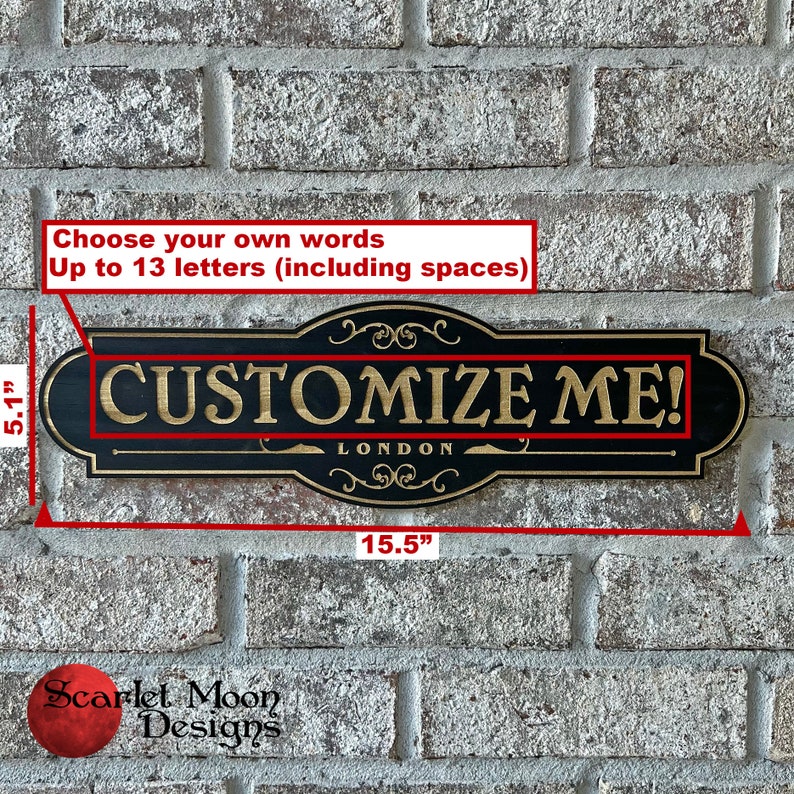 Customized Magical Sign Wizard Sign Witches Sign Custom - Etsy