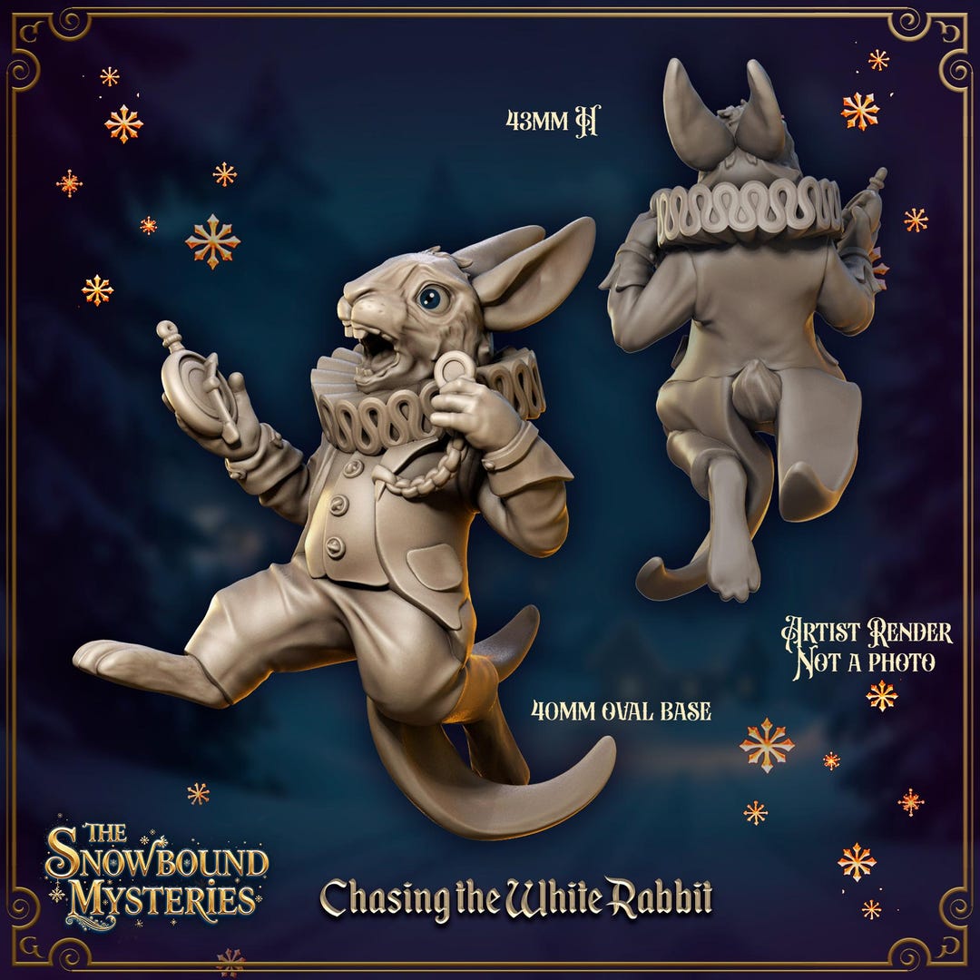 White Rabbit | Wonderland | Great Grimoire | Dnd Mini | Tabletop Gaming ...