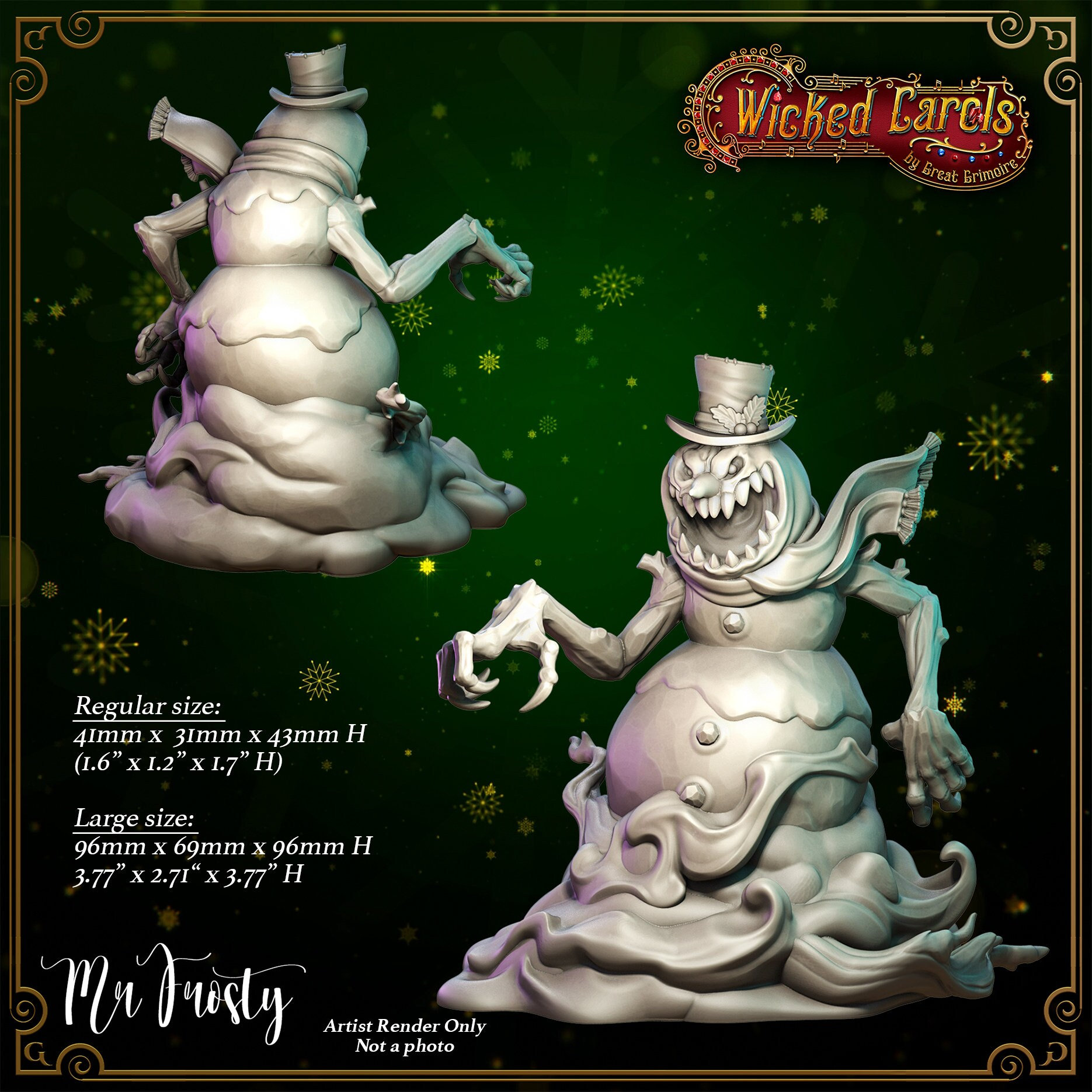 Mr Frosty | Horror Snowman | Dark Winter | Two Options |dungeons and ...