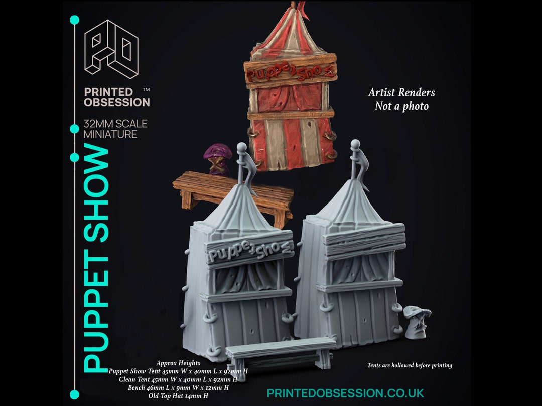 Puppet Show Scenery | Tents | Evil Circus | Circus Tents | Voodoo ...