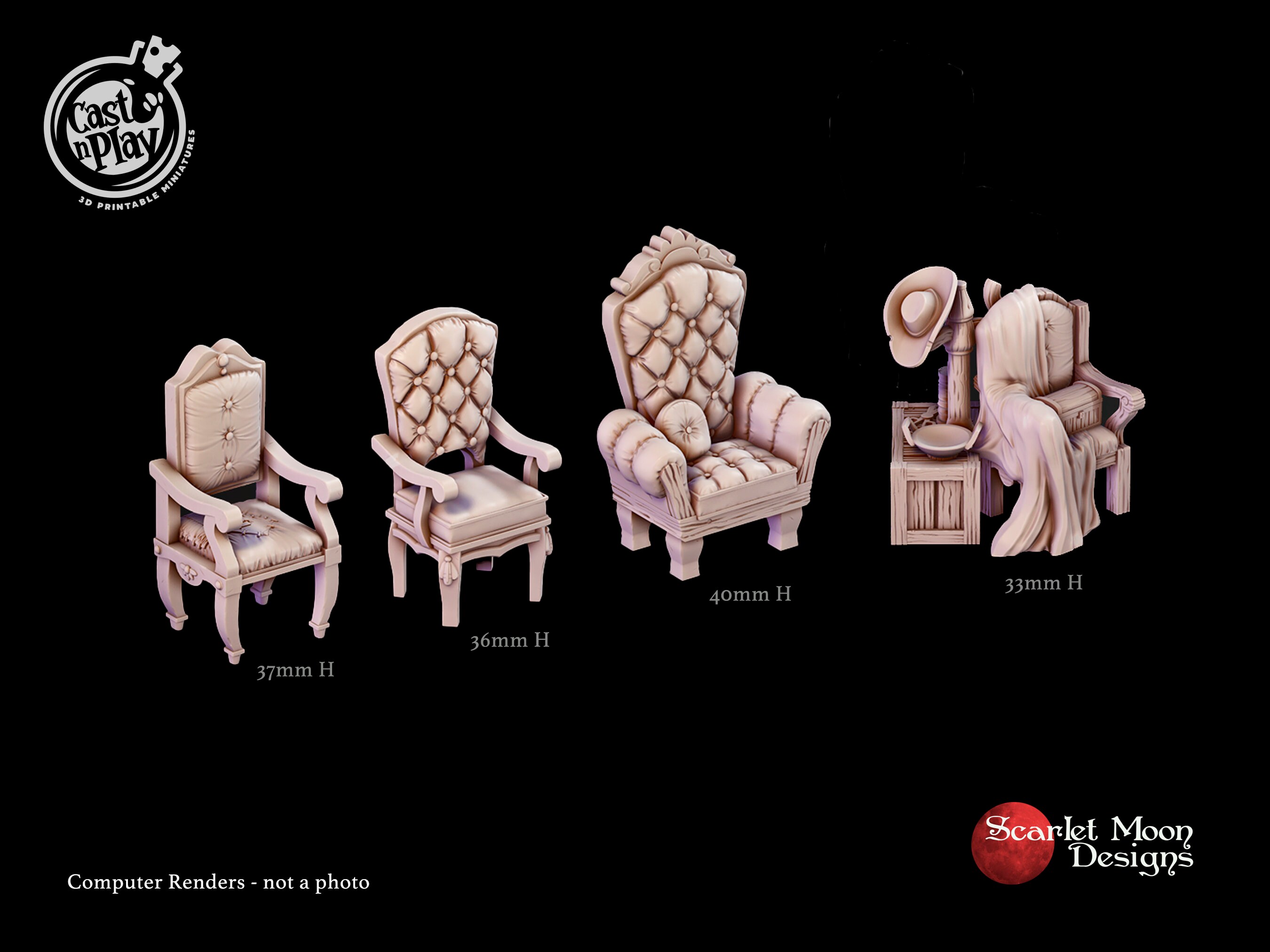 Haunted Mansion Furniture and Bits | Cast N Play | Props | Interiors ...