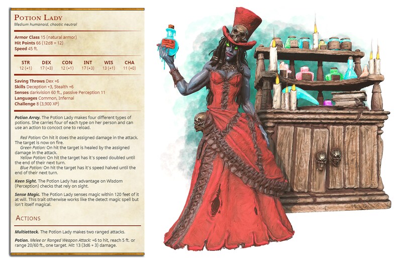 Lyra, Potions Master | Printed Obsession | Puppet Show | D&D and Other ...