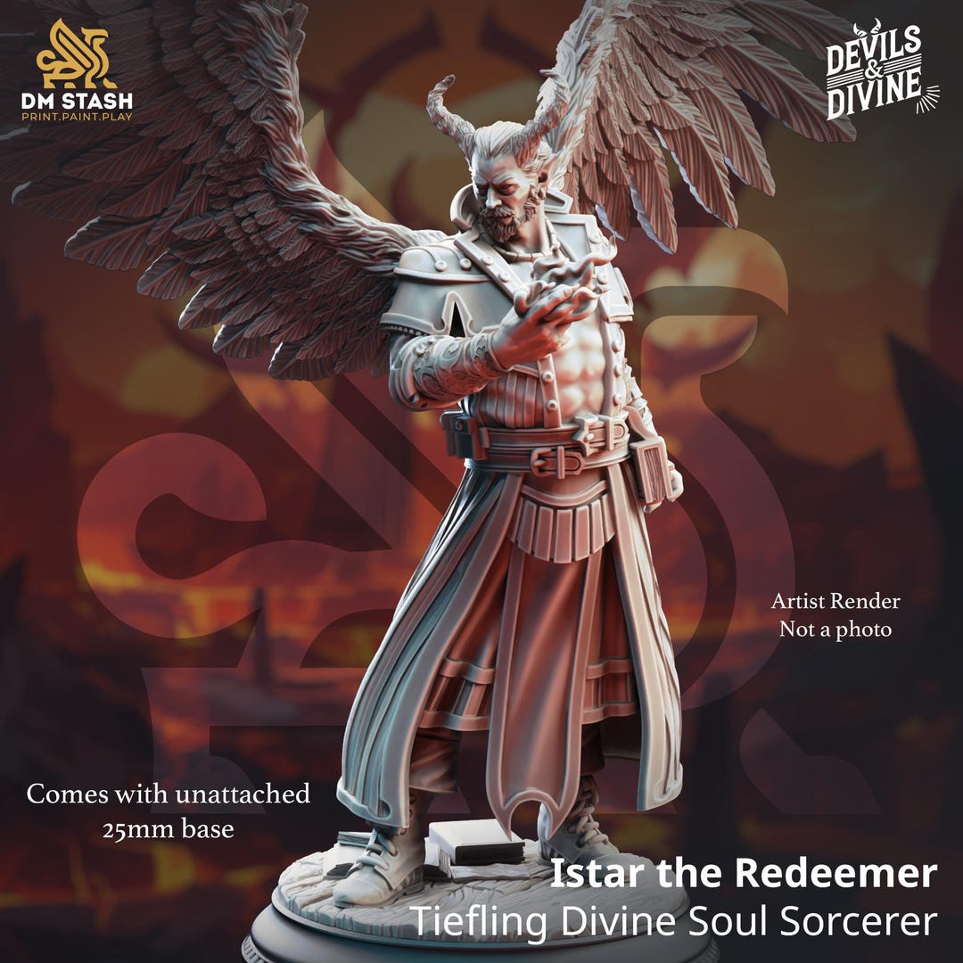 Istar the Redeemer | Tiefling Divine Soul Sorcerer | Devils and Devine | DM Stash | D&D ...
