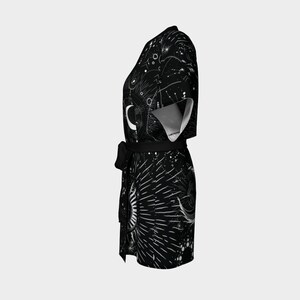 Black Celestial Kimono Robe Celestial Robe Celestial Kimono Zodiac ...