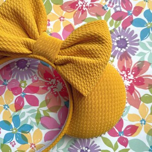 Saffron Minnie Mouse Ears Golden Yellow Minnie Ears Muted - Etsy