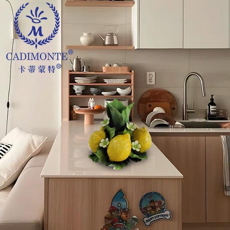 Exquisite Handmade Ceramic Lemon Modelling Decoration - Etsy