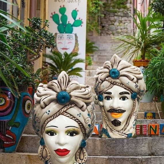 Sicilian Head Moor Heads Fully Handcrafted and Hand-painted - Etsy