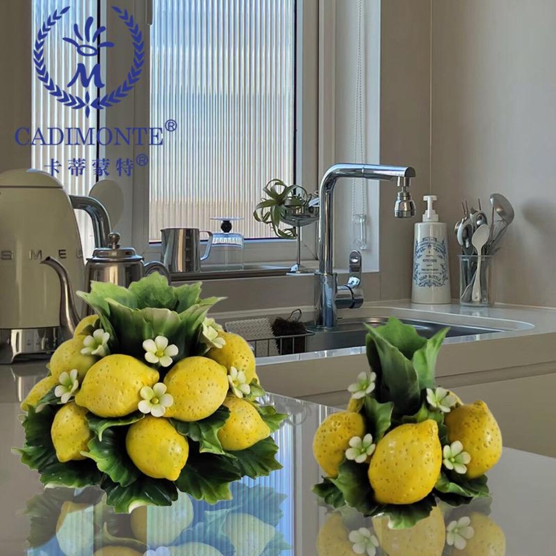 Exquisite Handmade Ceramic Lemon Modelling Decoration - Etsy