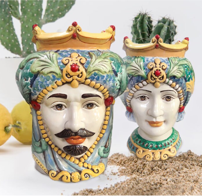 Sicilian Head Moor Heads Fully Handcrafted and Hand-painted - Etsy