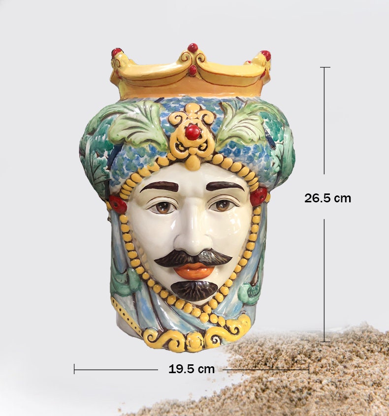 Sicilian Head Moor Heads Fully Handcrafted and Hand-painted - Etsy