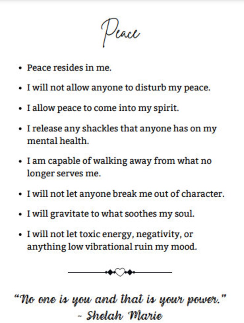Self Guidance to Self Care Affirmations Journal - Etsy