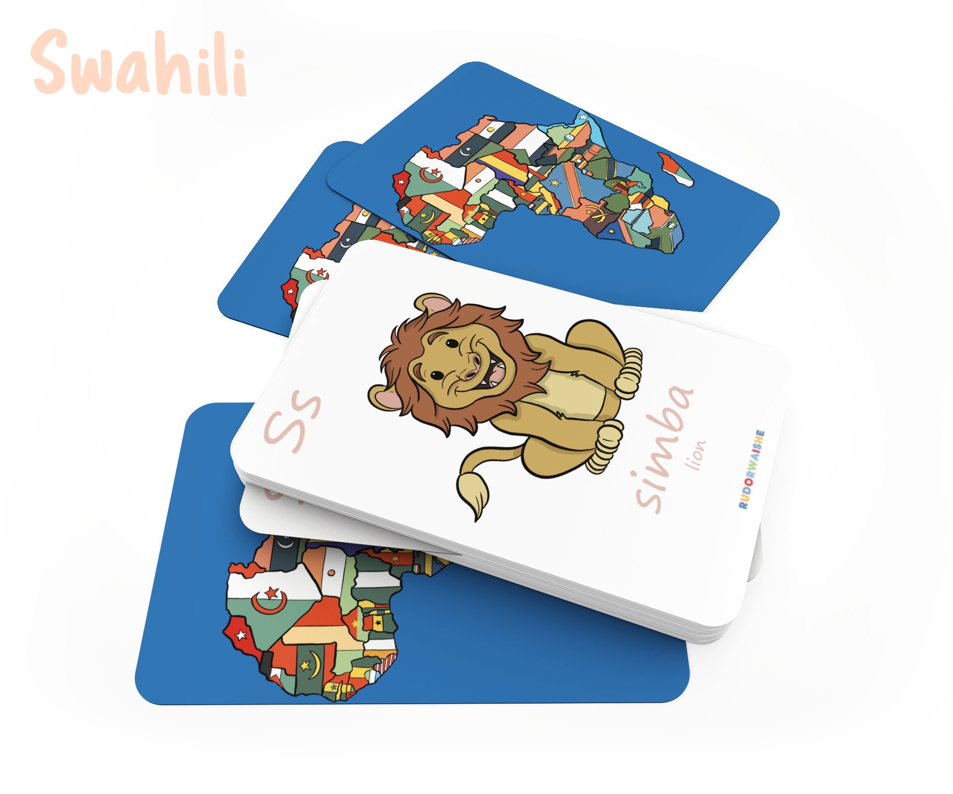 Swahili Language Flashcards, Beginners, Kids & Adults, Alphabet ...