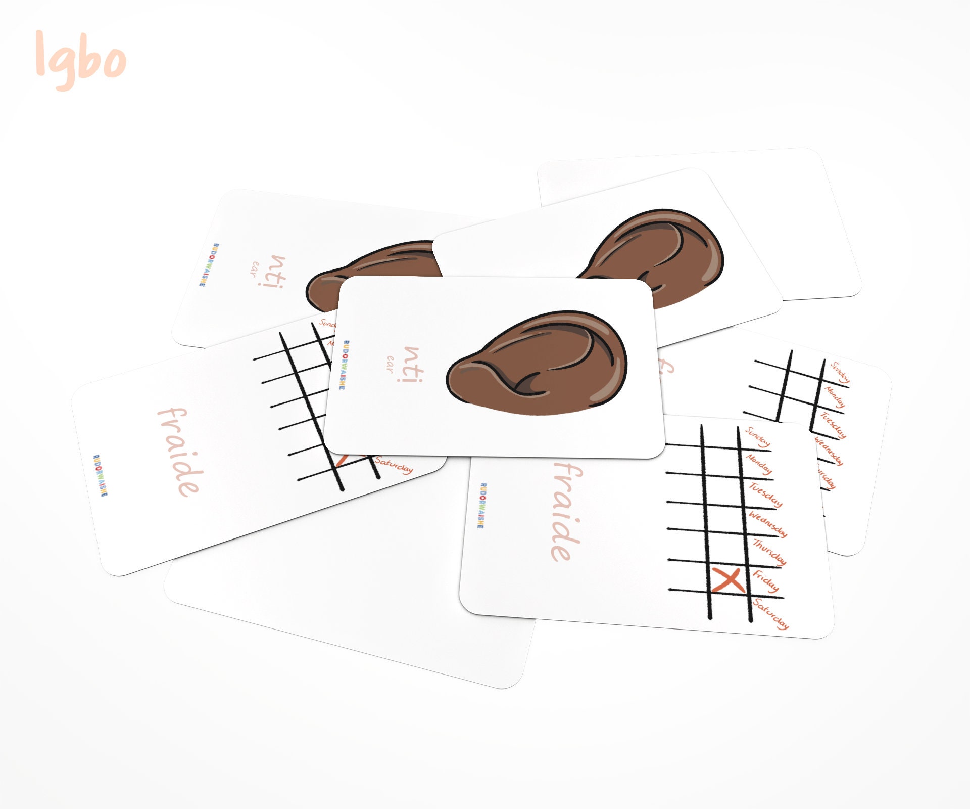 Igbo Language Flashcards Beginners Kids & Adults Alphabet - Etsy
