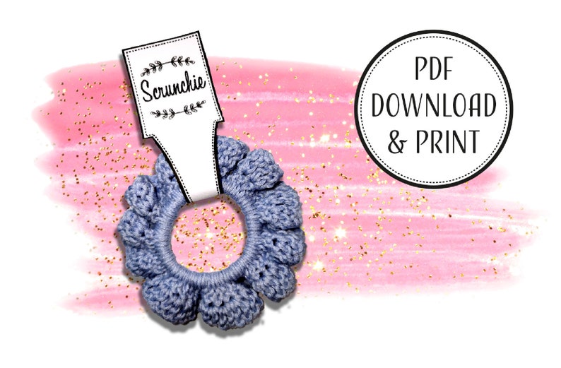 PRINTABLE Scrunchies TEMPLATE Display Card Scrunchie Label Tag - Etsy