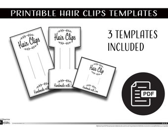 PRINTABLE Clip Display Cards Downloadable PDF. DIY Tags for - Etsy