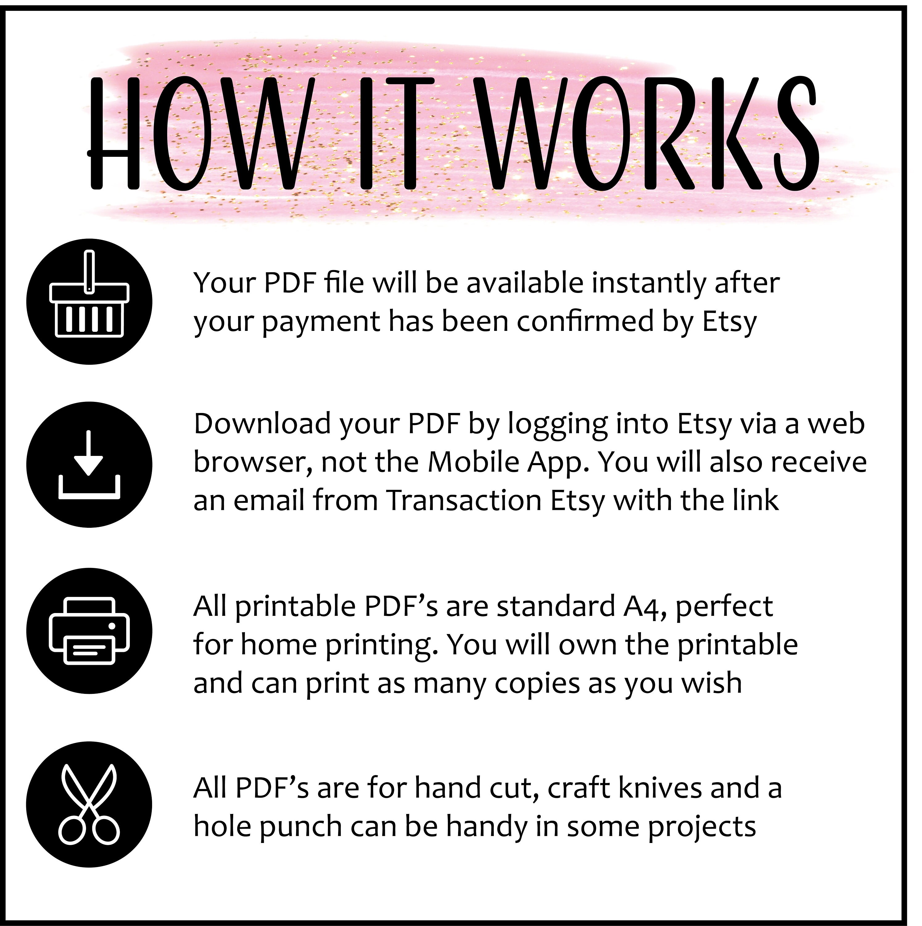 PRINTABLE Hair Clip Display Cards / Template / Tag / Label / - Etsy