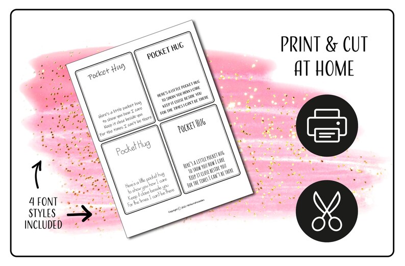 Pocket Hug Printable Printable World Holiday
