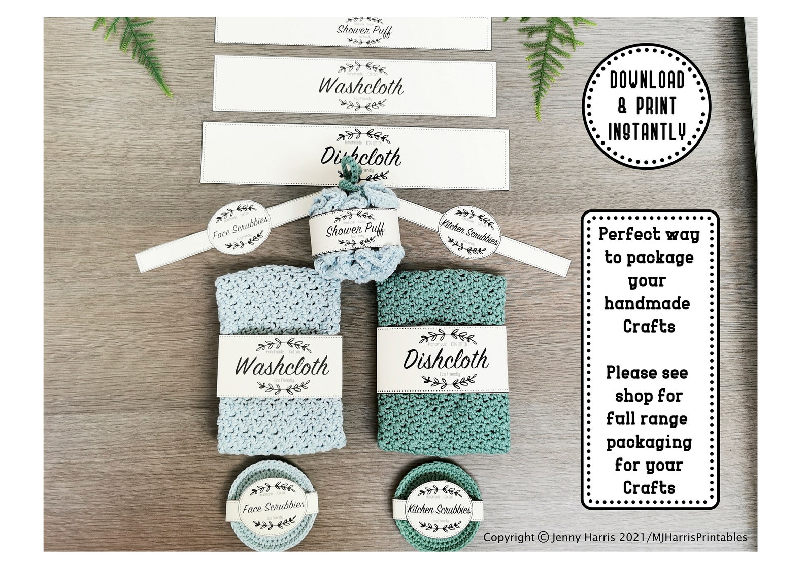 Crochet Labels / Tags for Face Scrubbies Washcloth Shower - Etsy