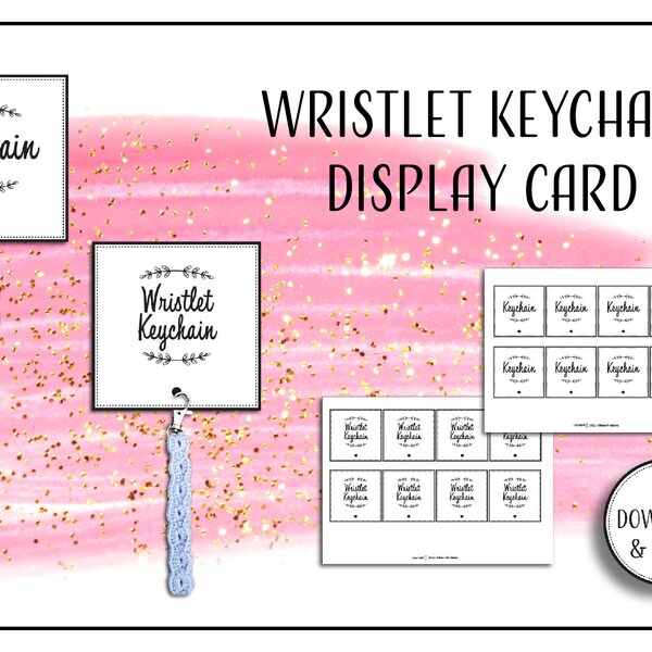 Keyring Tag Template - Etsy