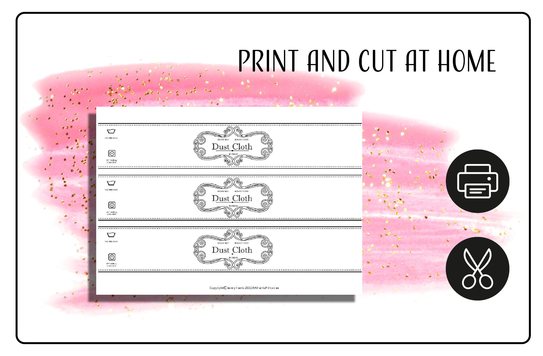 Dust Cloth Labels / Tags / for Handmade Dust Cloths Cleaning - Etsy