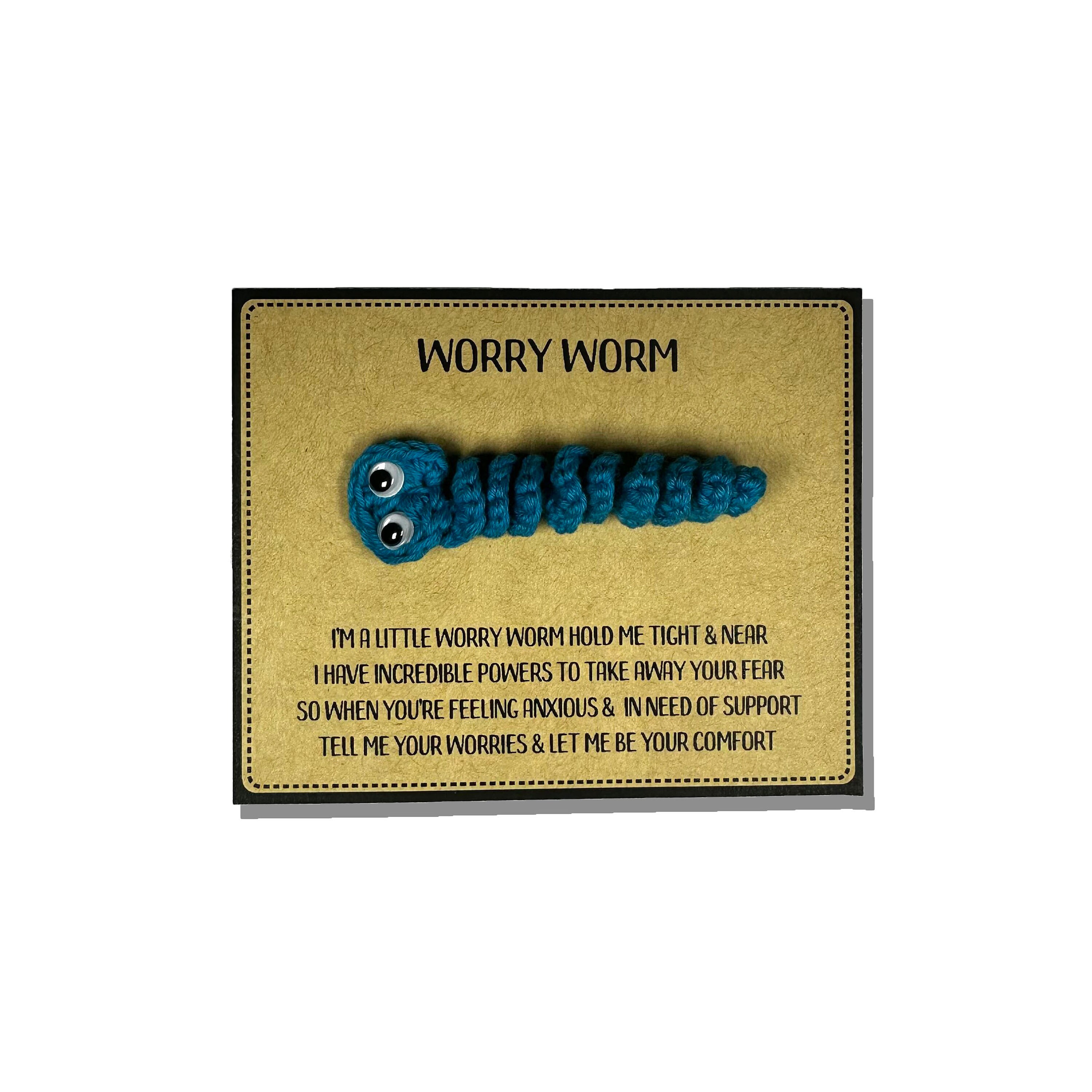 Worry Worm Crochet Poem Display Card Template Label Tag. - Etsy Hong Kong