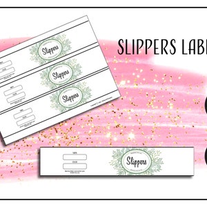 PRINTABLE Slippers Labels / Tags / for Handmade Crochet Slipper ...