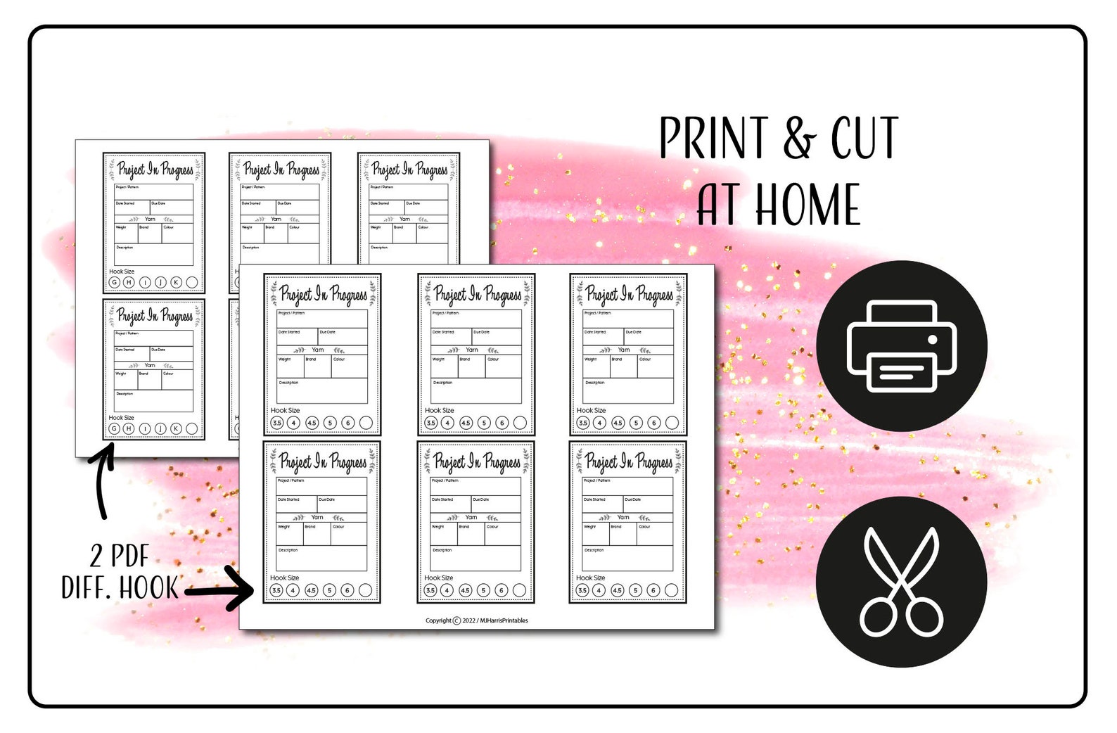 WIP Work in Progress Printable Label. Template PDF for Home - Etsy Canada