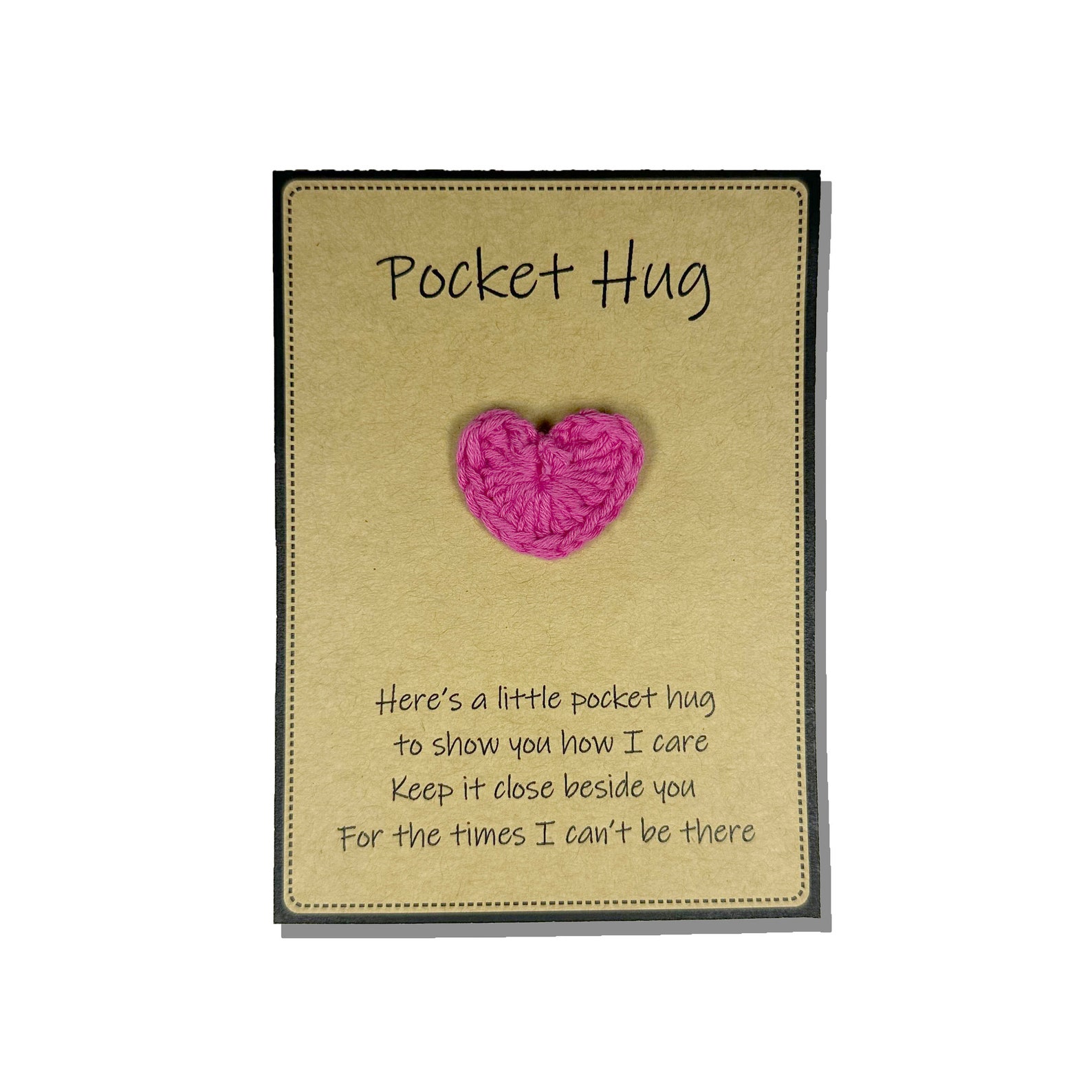 PRINTABLE Pocket Hug Crochet Poem Display Card Template Label Tag. PDF ...