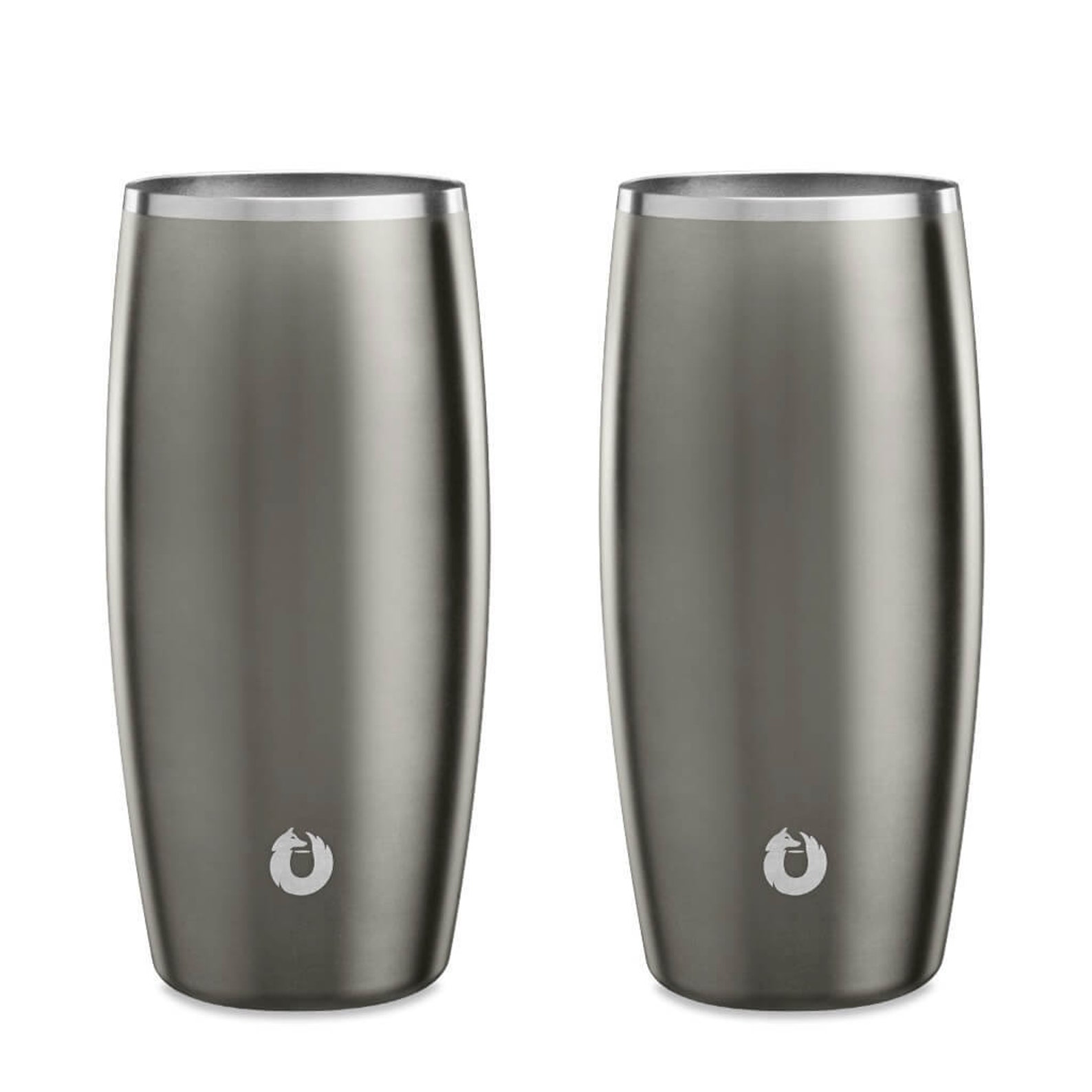 Stainless Steel Beer Glass, Set of 2 - Etsy
