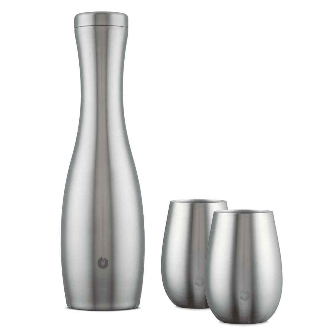 Stainless Steel Wine Carafe and Wine Glass Set - Etsy