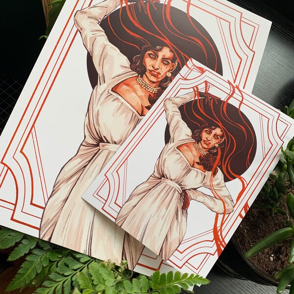 Lady Dimitrescu Art Print - Etsy