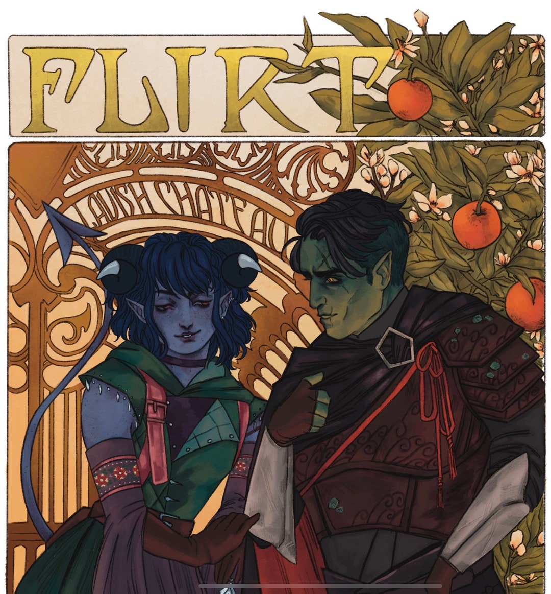 Fjord Jester Art Nouveau Print - Etsy