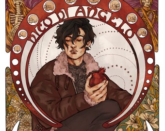 Percy Jackson Nico Di Angelo Hazel Levesque Art Print Etsy