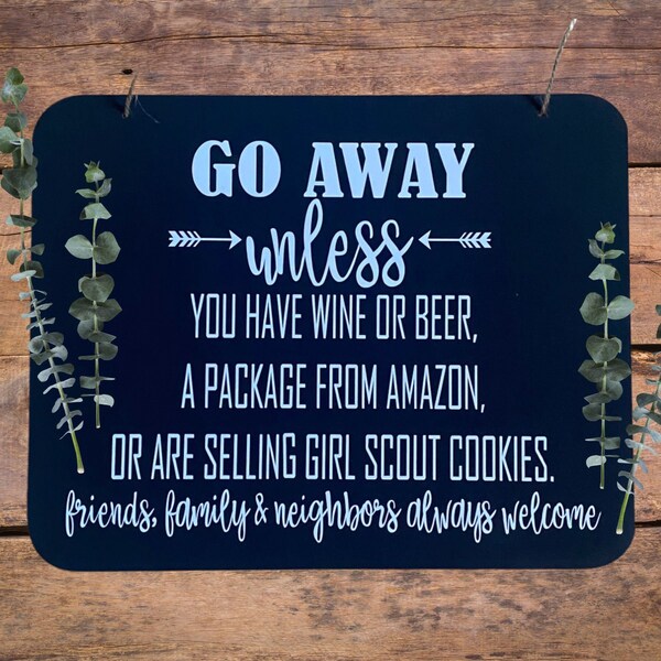 Go Away Sign - Etsy