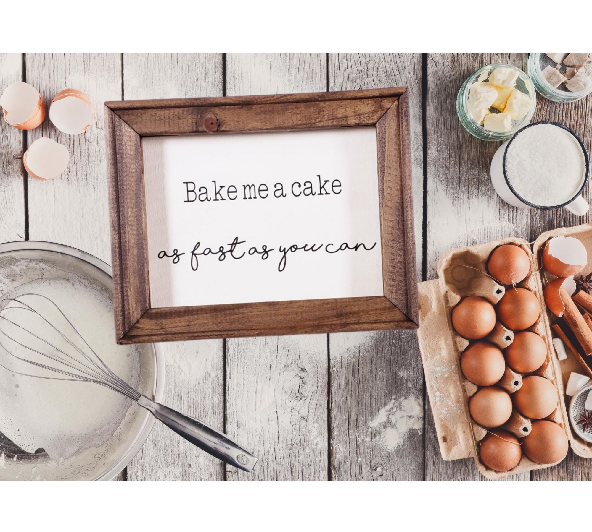 Bake Me a Cake as Fast as You Can Kitchen Sign Modern - Etsy