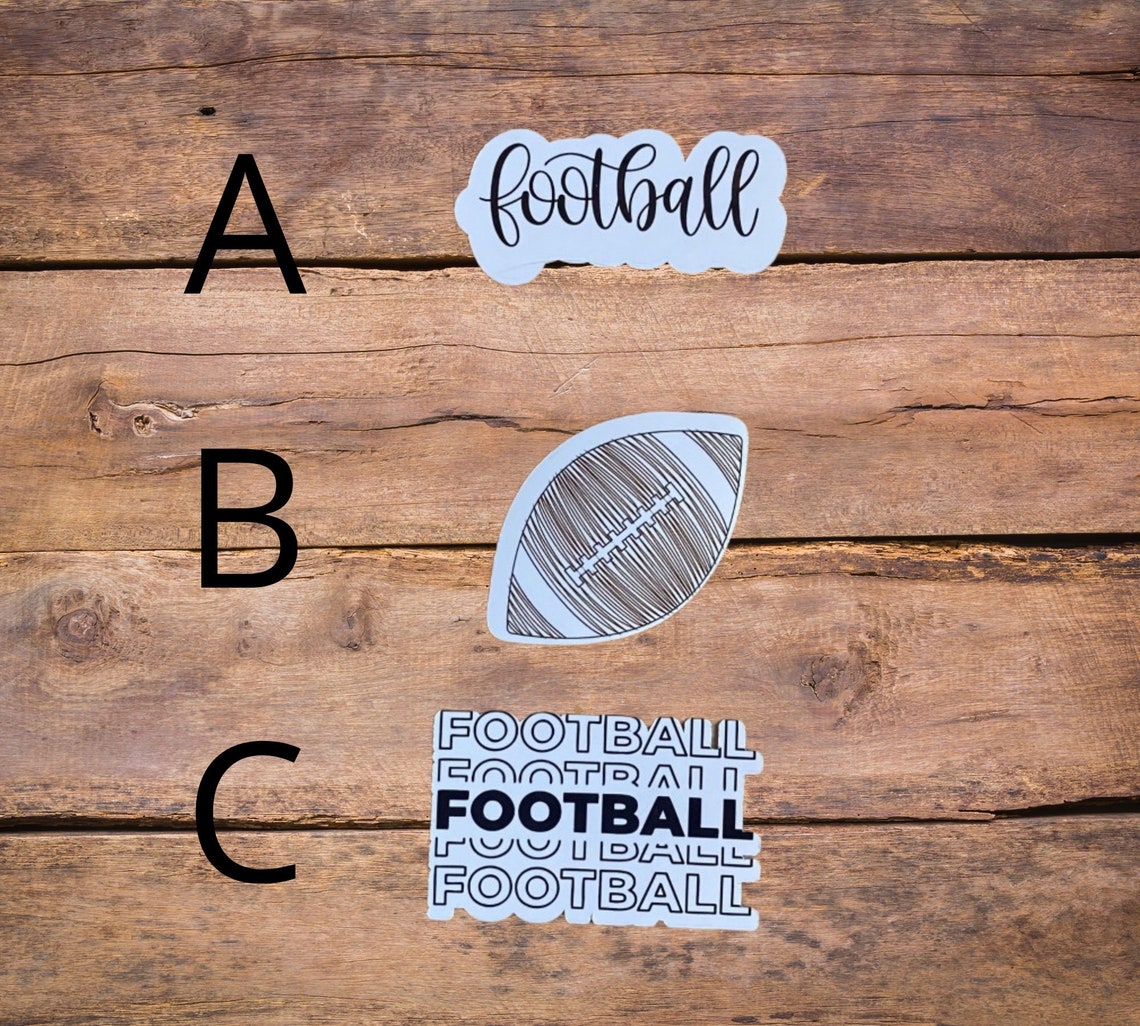 Football Water Bottle Stickers, Football Water Bottle Decals, Football ...