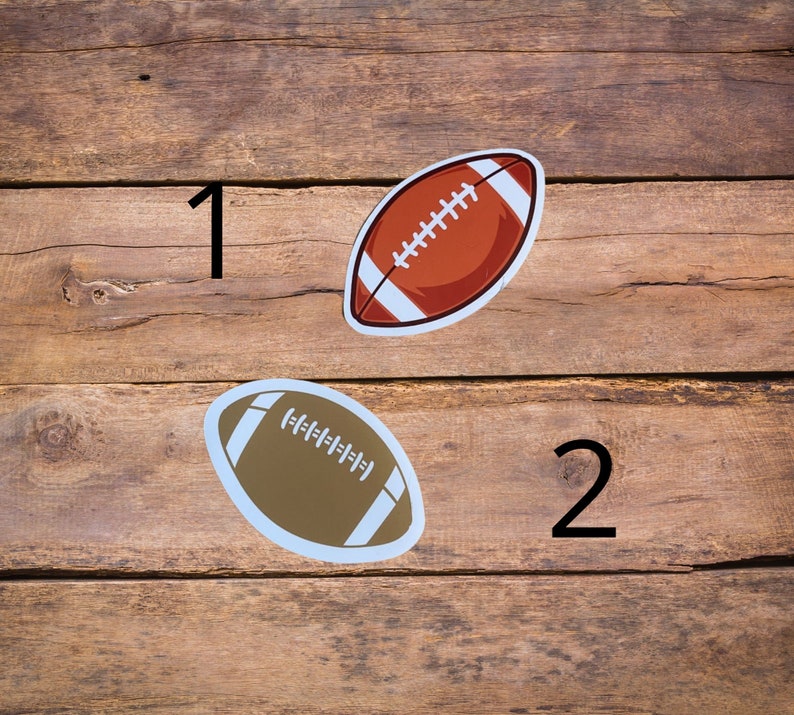 Football Water Bottle Stickers, Football Water Bottle Decals, Football ...