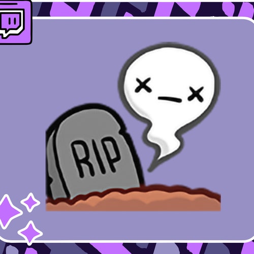 RIP Headstone Emote Twitch Emote Youtube Emote Discord | Etsy