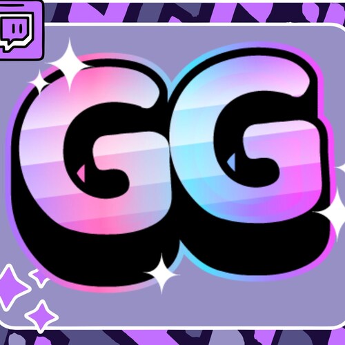 Pastel GG Text Emote Twitch Emote Youtube Emote Discord - Etsy Denmark