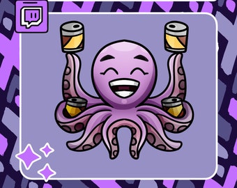 King Octopus | Twitch Emote | Youtube Emote | Discord Emote | Community ...