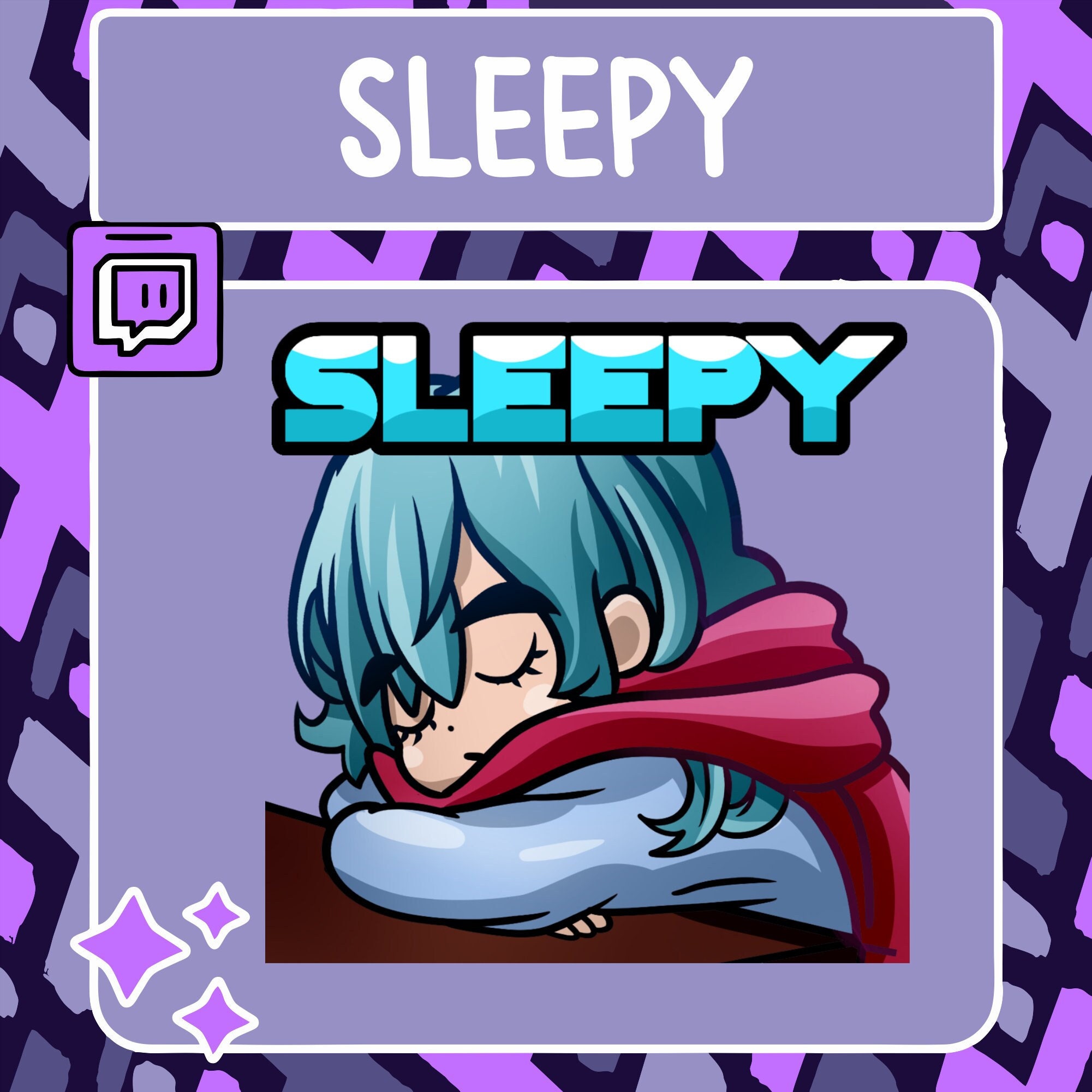 Sleepy Anime Emote | Twitch Emote | Youtube Emote | Discord Emote ...