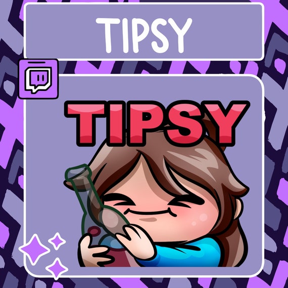 Tipsy Wine Emote Twitch Emote Youtube Emote Discord - Etsy