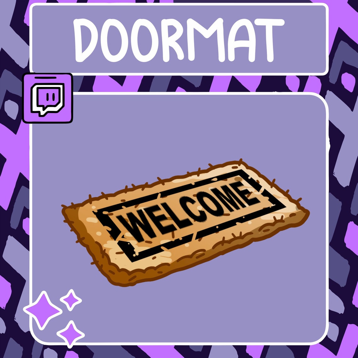 Welcome Doormat Emote Twitch Emote Youtube Emote Discord Emote ...