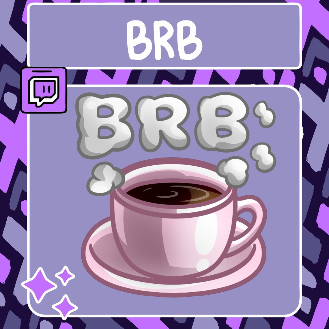 Animated BRB Coffee Emote | Twitch Emote | Youtube Emote | Discord ...